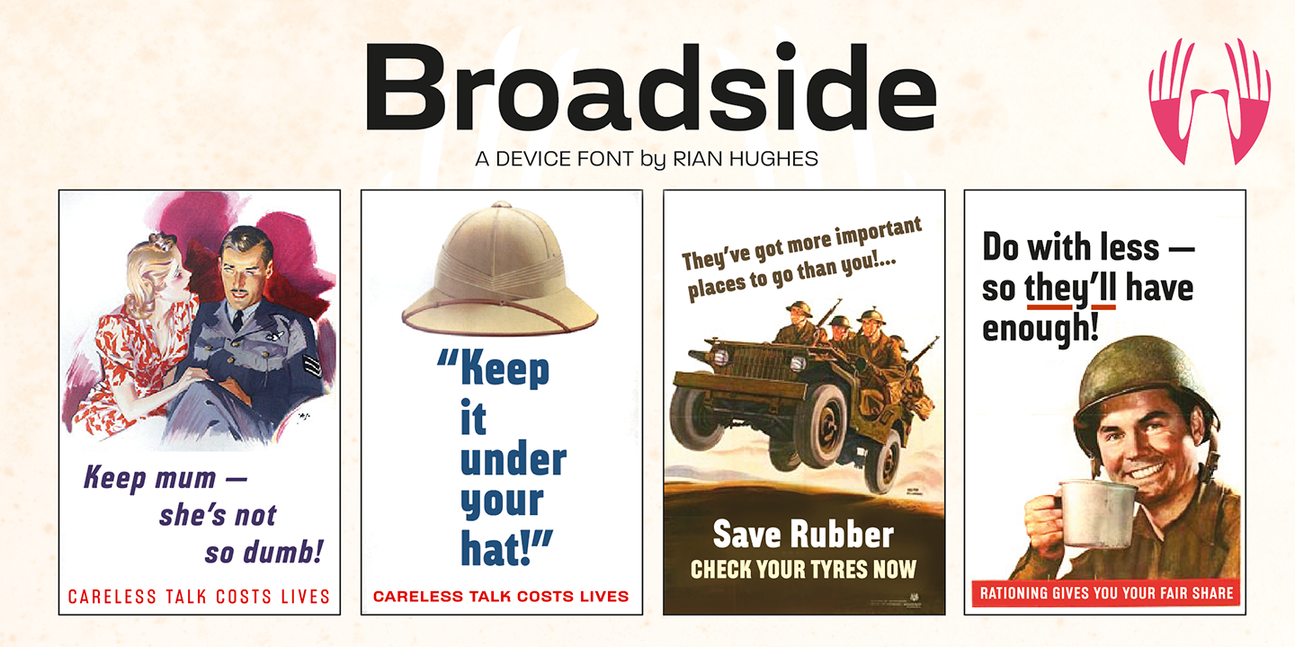 Broadside Fonts | I Love Typography