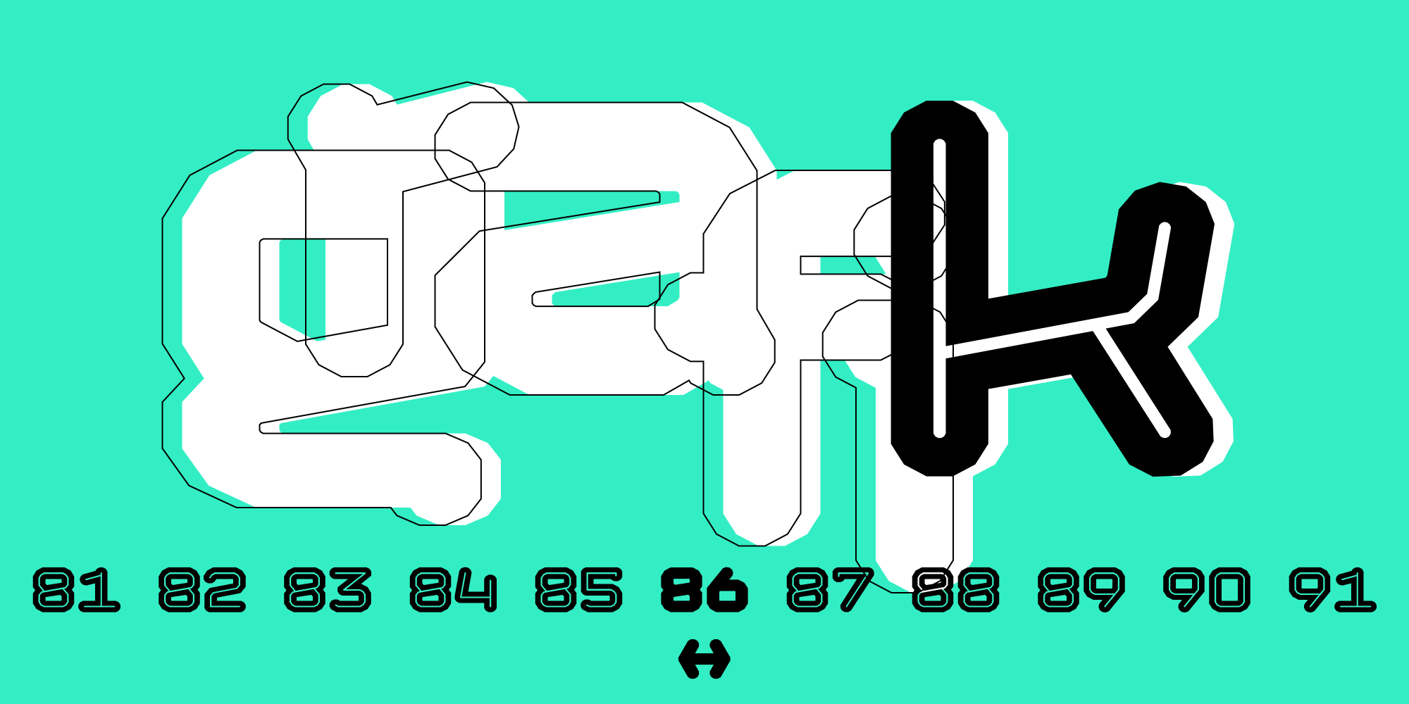 Bigante Inline Normal Fonts | I Love Typography