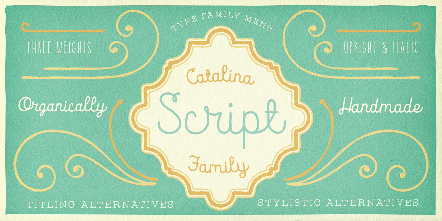Catalina Script Fonts | I Love Typography