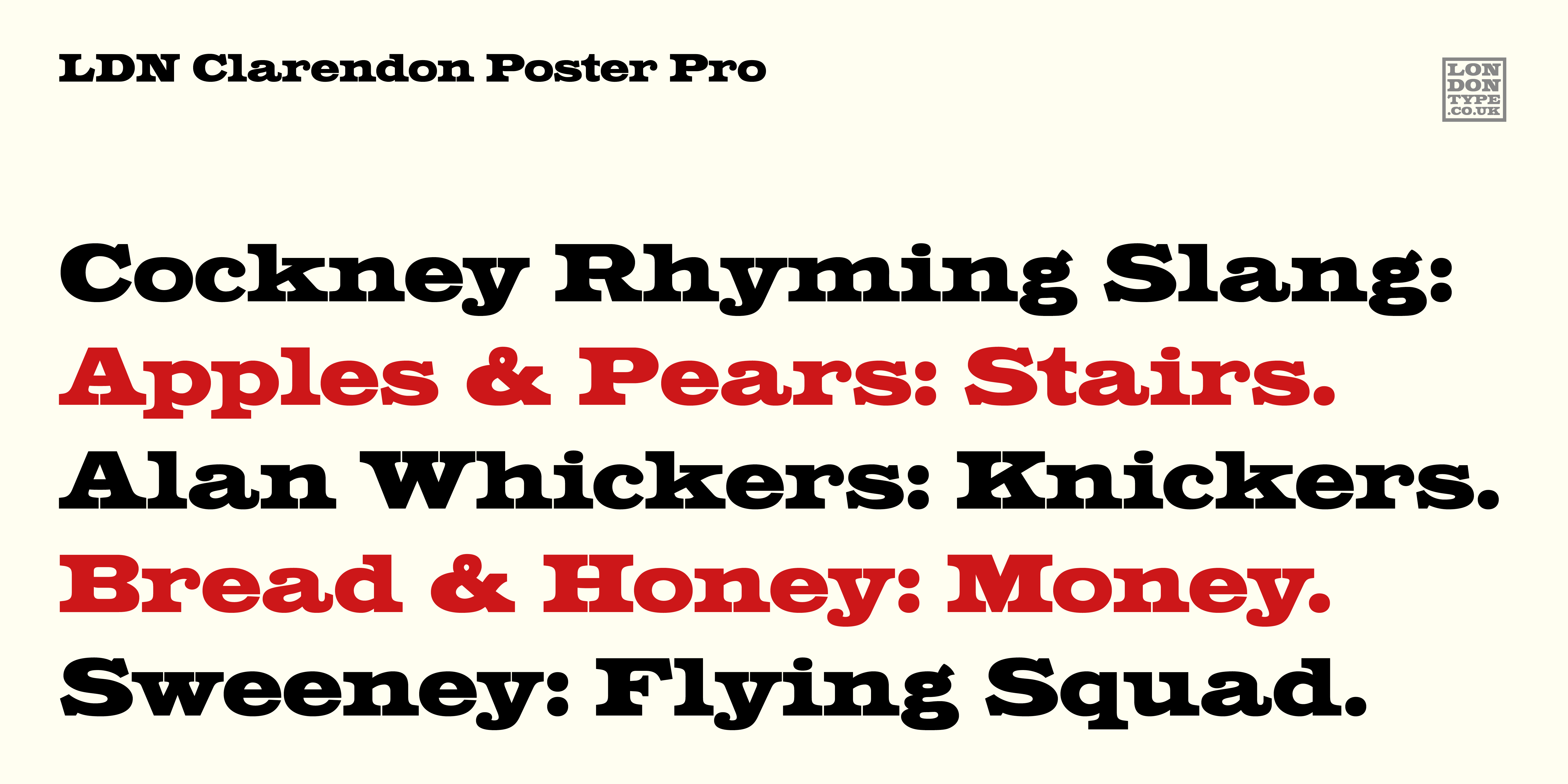 Clarendon Typeface