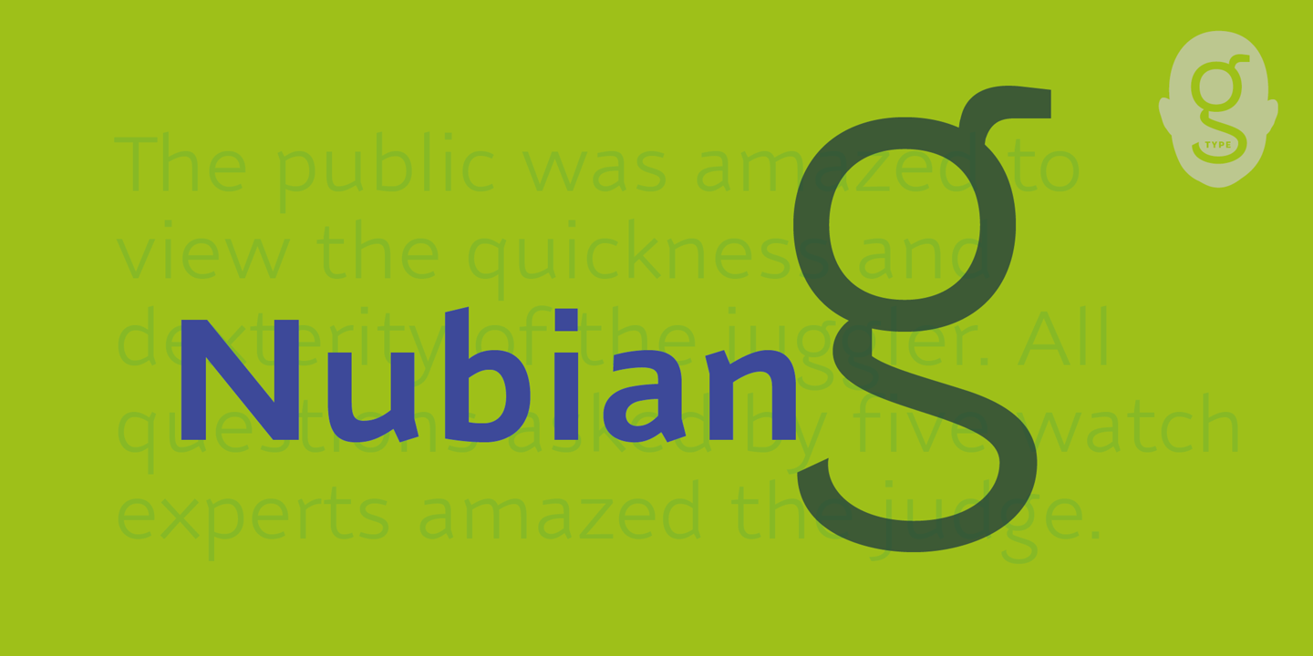 Nubian Fonts | I Love Typography