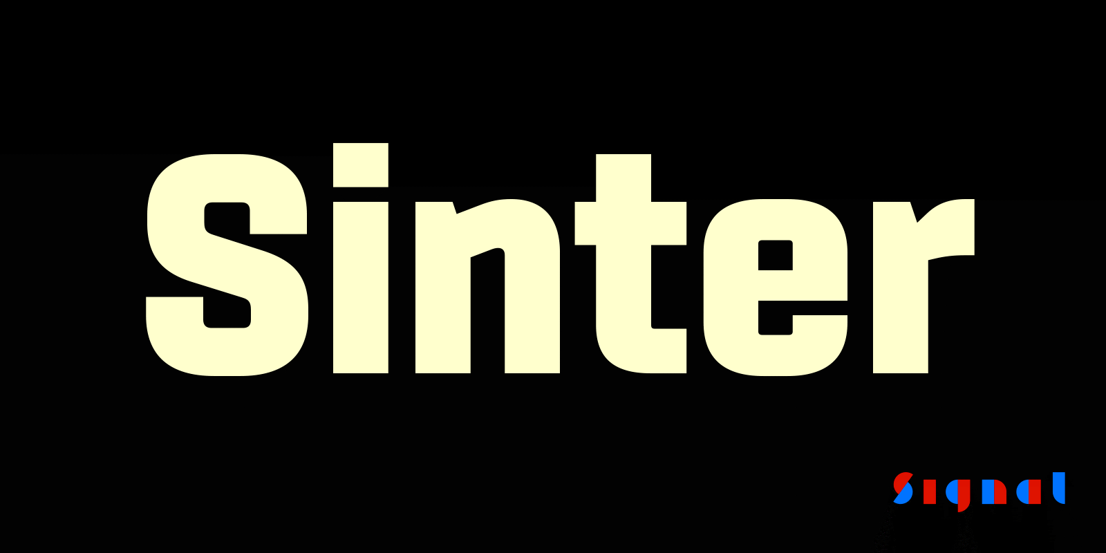 Sinter Fonts | I Love Typography