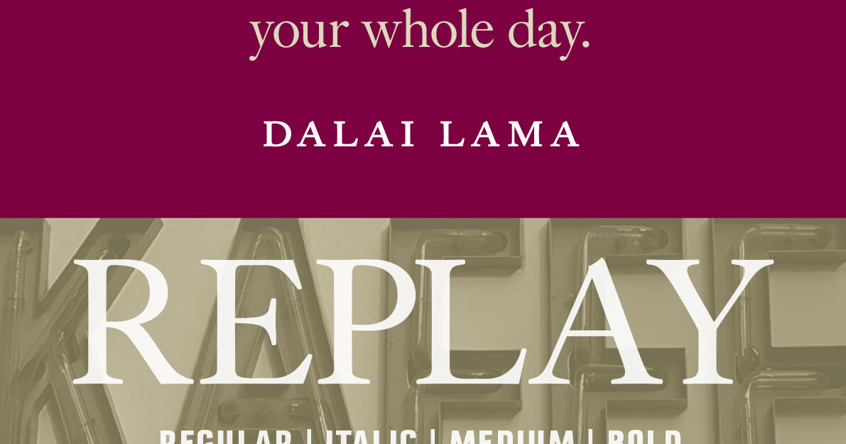 Buy Replay fonts | I Love Typography