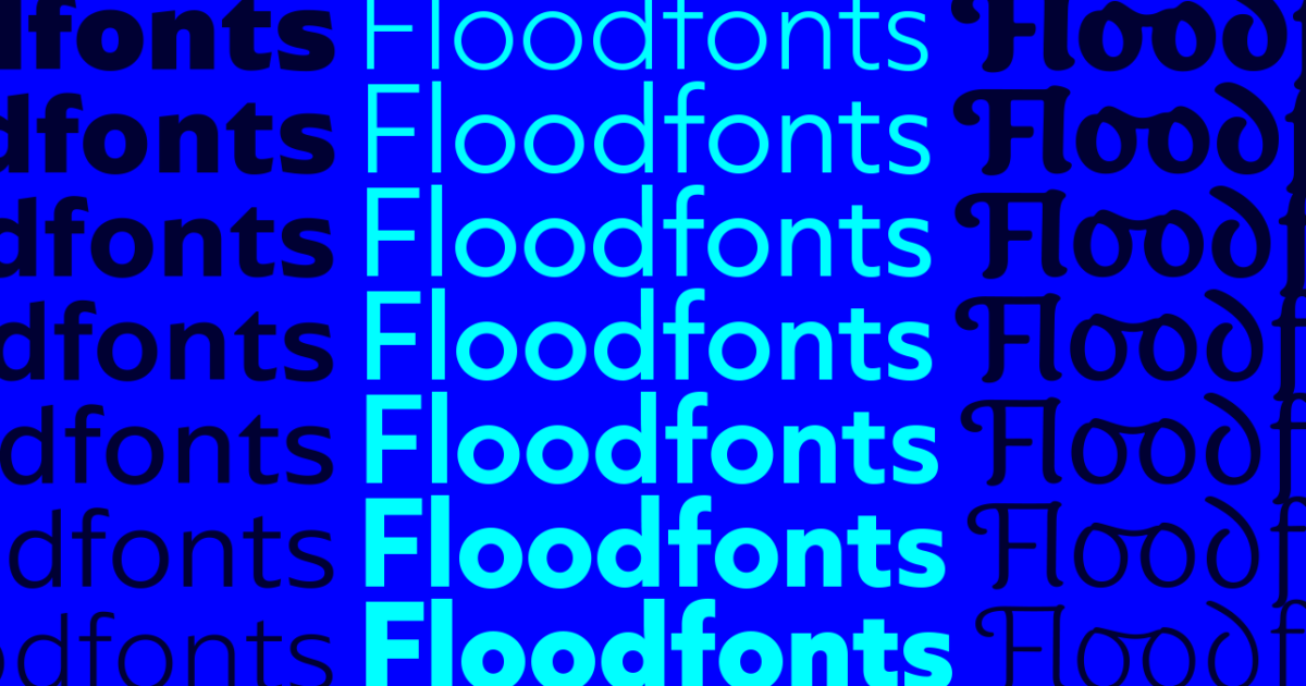 Buy fonts from Floodfonts | I Love Typography