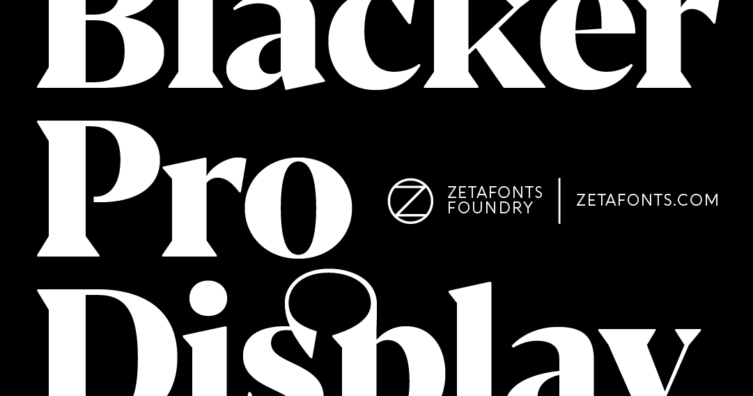 Buy Blacker Pro Display fonts | I Love Typography