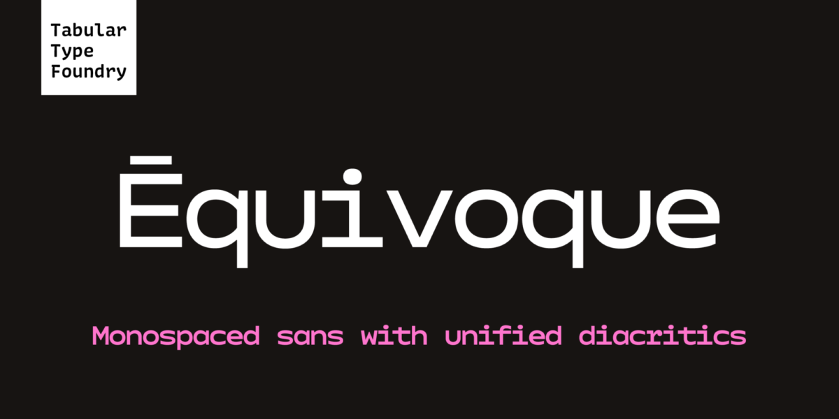 Équivoque Fonts | I Love Typography