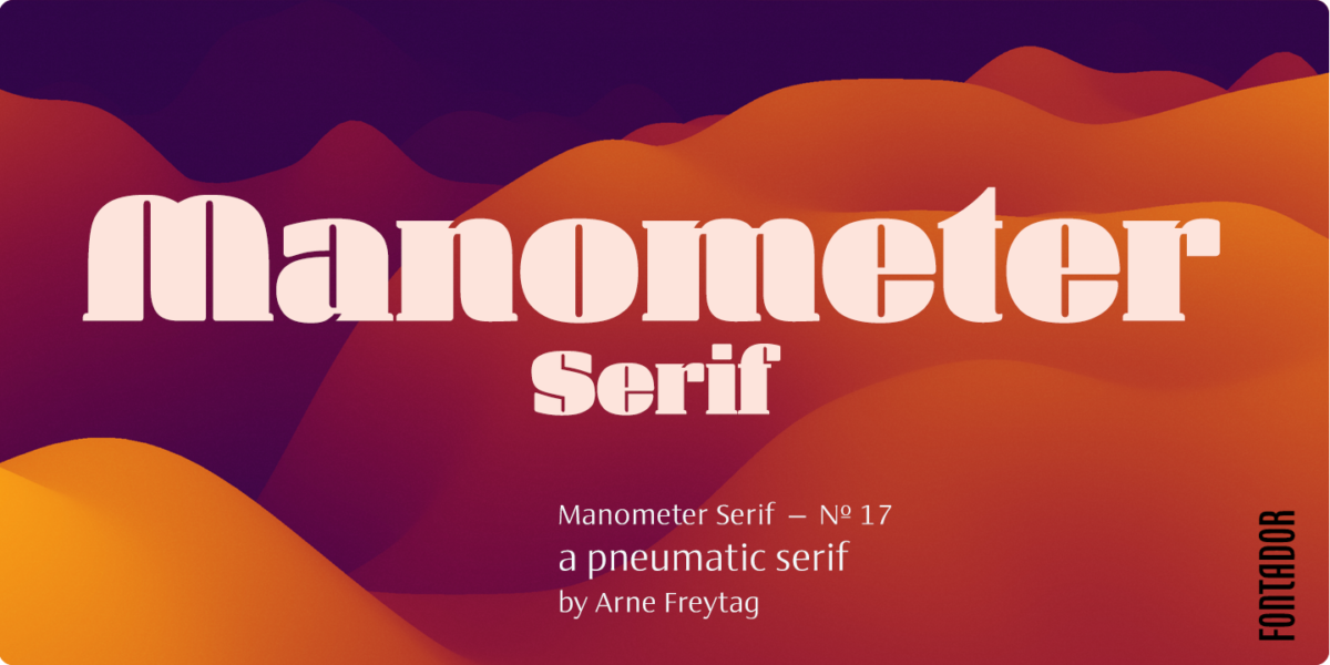 Manometer Serif Fonts | I Love Typography