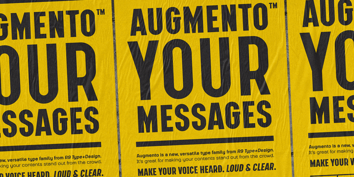 Augmento Extended Fonts | I Love Typography