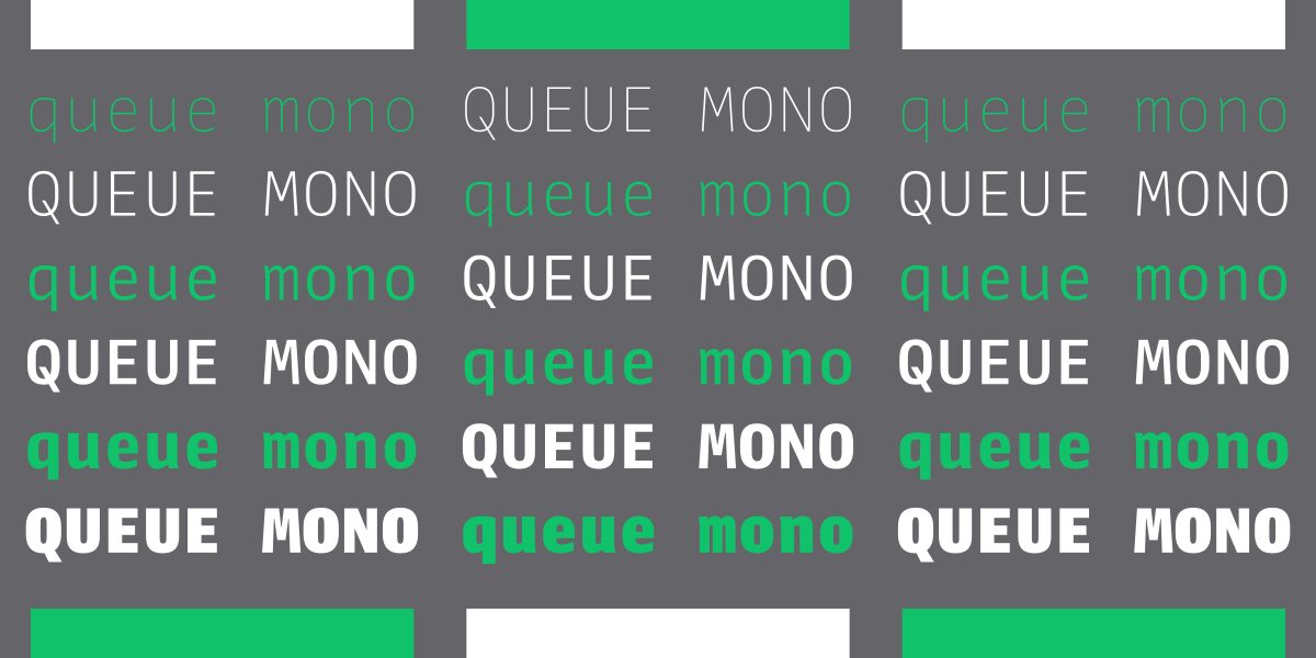 Queue Mono Fonts | I Love Typography