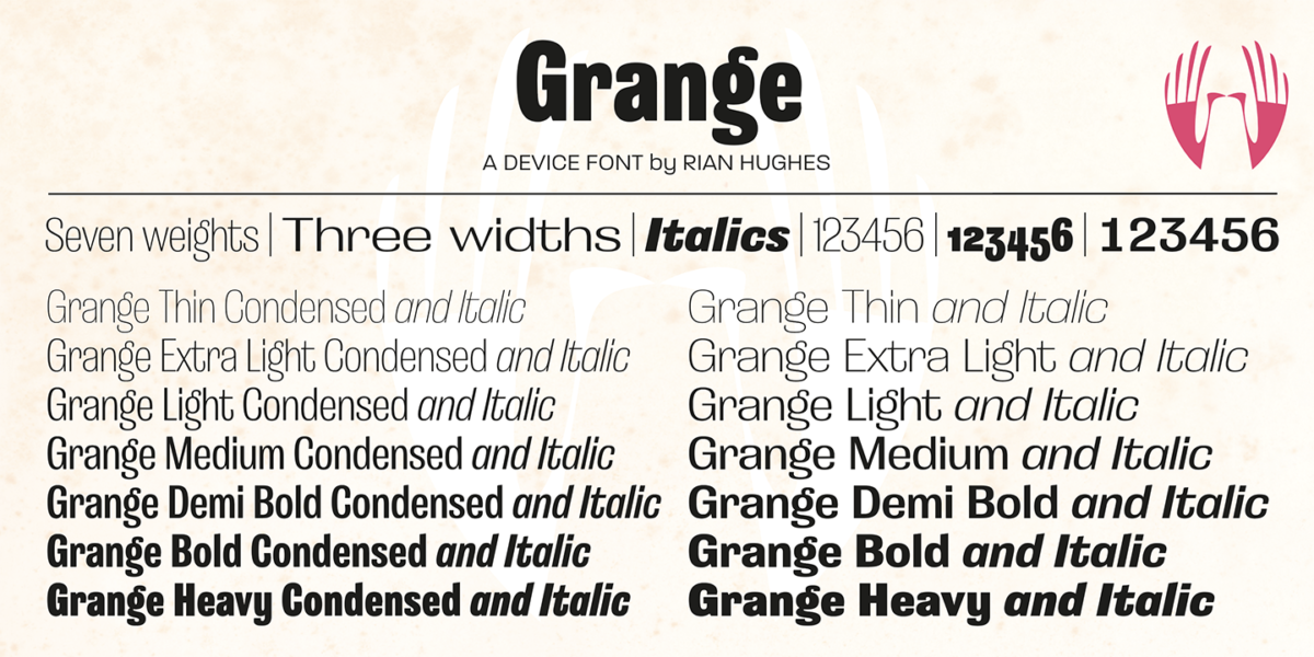 Grange Extended Fonts | I Love Typography
