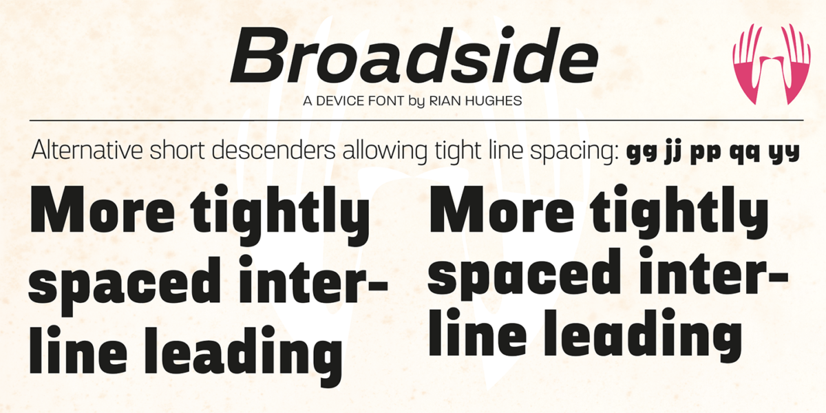 Broadside Condensed Fonts | I Love Typography