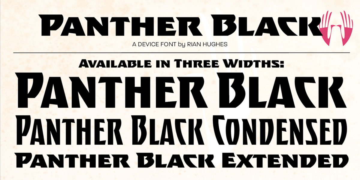 Panther Black Fonts | I Love Typography