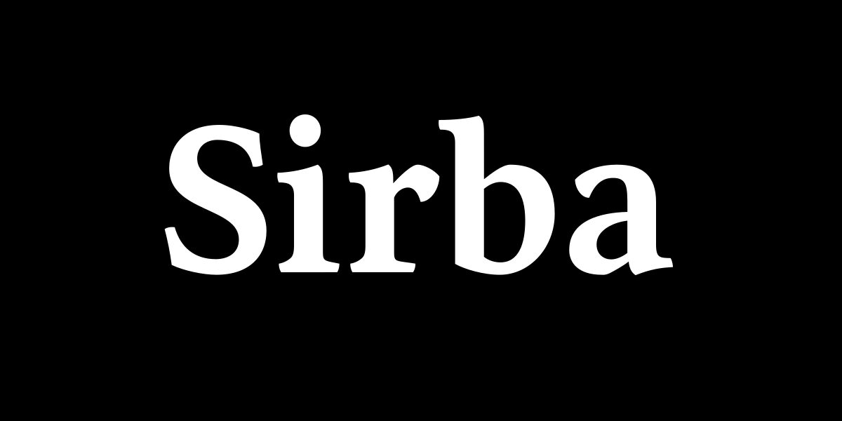 Sirba Fonts | I Love Typography