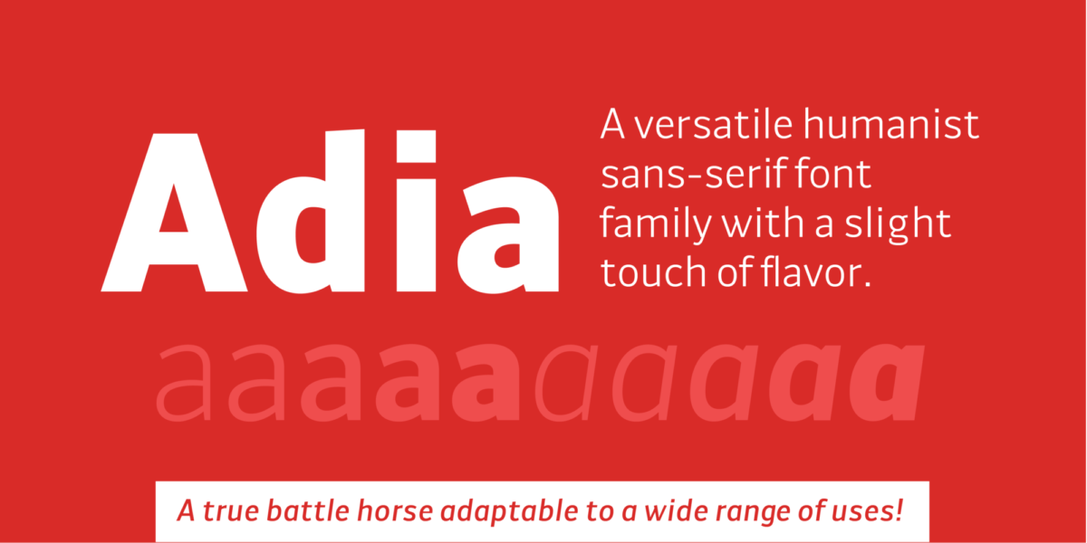 Adia Pro (LAT + CYR) Fonts | I Love Typography