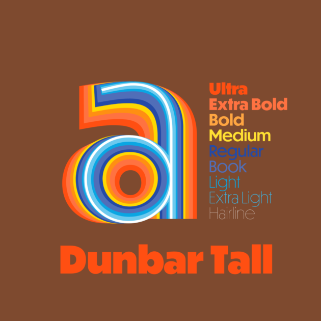Buy Dunbar Tall fonts | I Love Typography