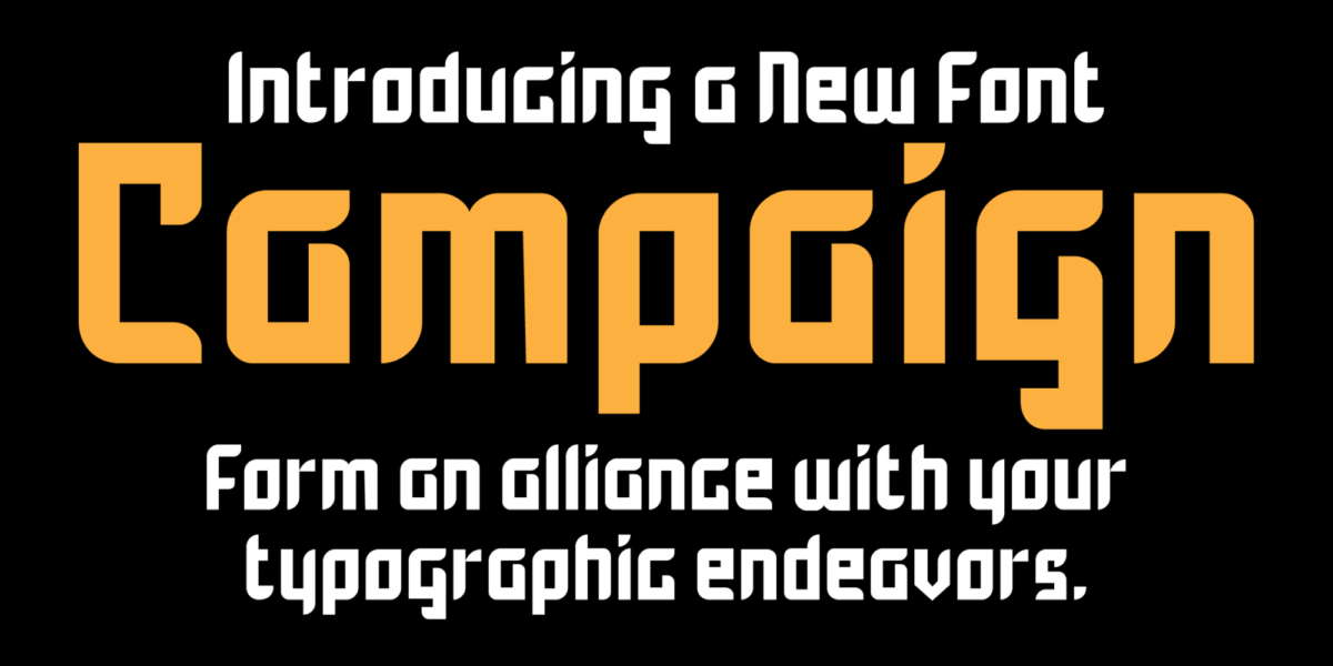 Campaign Fonts | I Love Typography