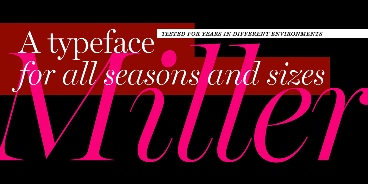 Miller Text Fonts | I Love Typography
