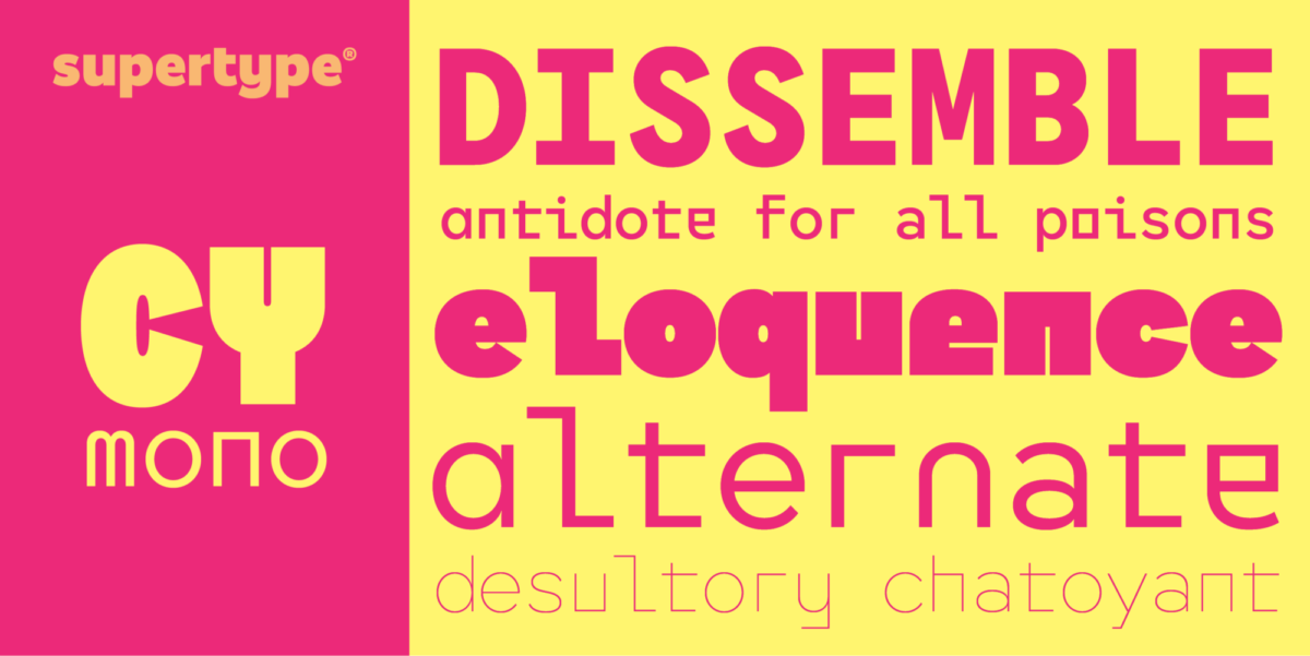 Cy Mono Fonts | I Love Typography