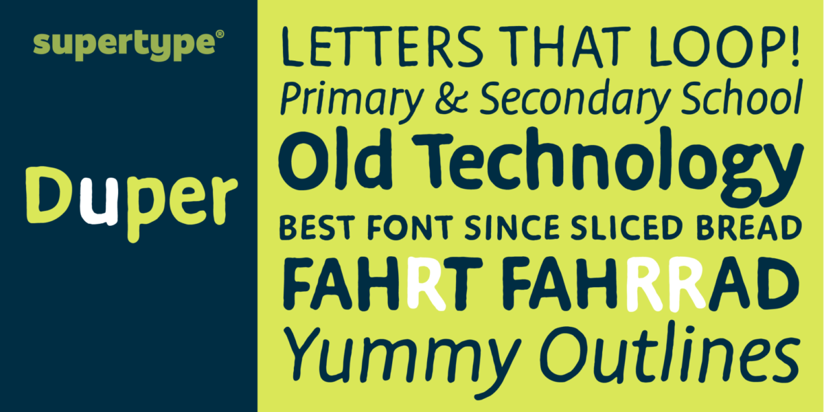 Duper Fonts | I Love Typography