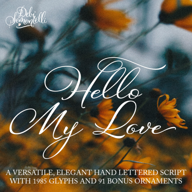 Buy Hello My Love fonts | I Love Typography