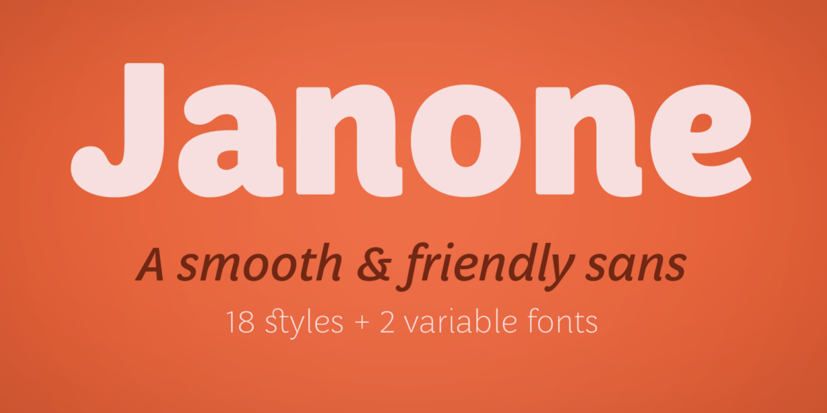 Janone Fonts | I Love Typography