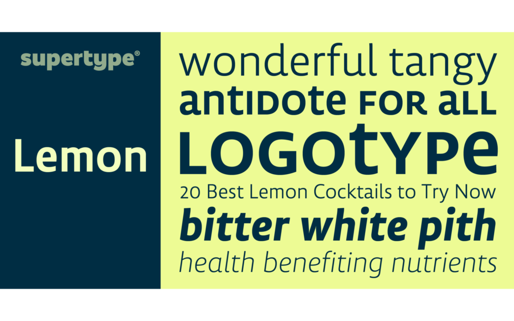 Lemon Sans Next Fonts | I Love Typography