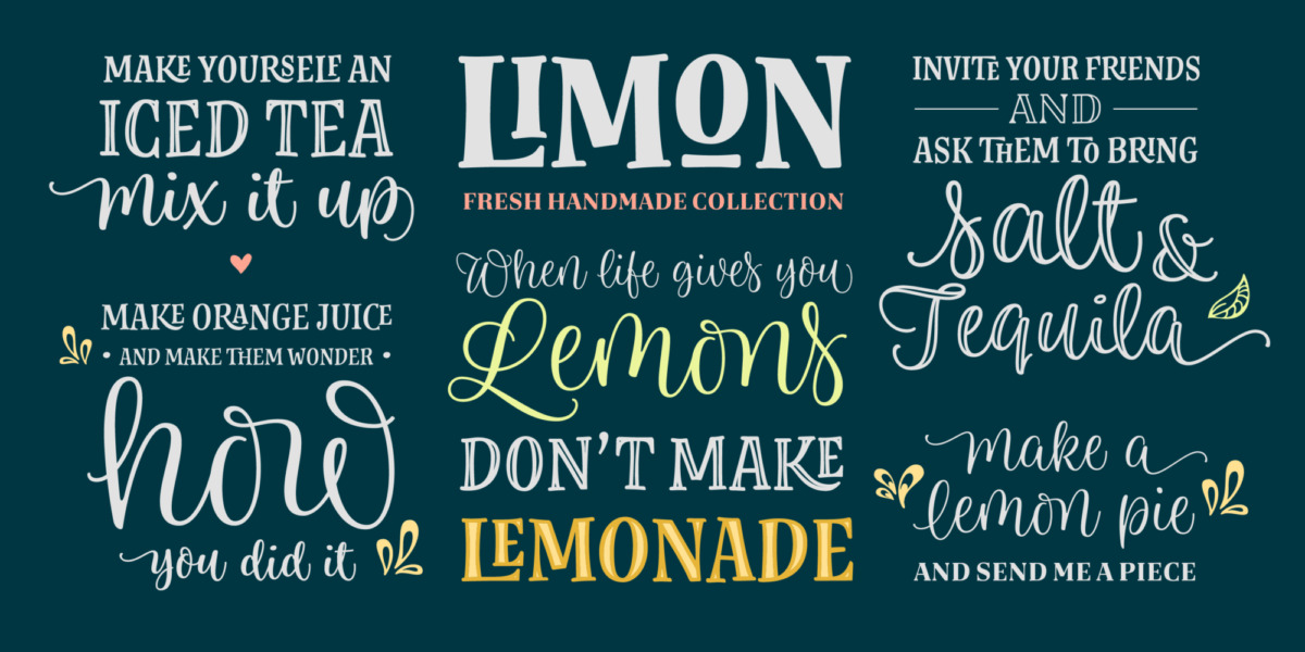 Limon Script Fonts | I Love Typography
