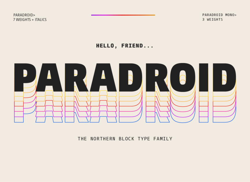 Paradroid Fonts | I Love Typography