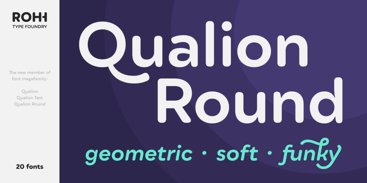 Qualion Round Fonts | I Love Typography