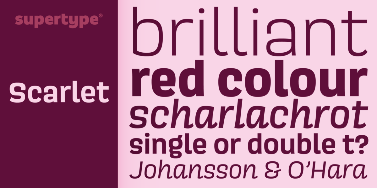 Scarlet Fonts | I Love Typography
