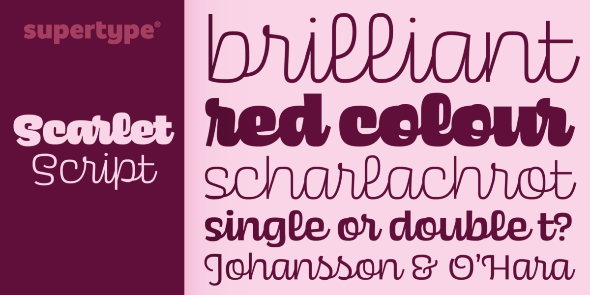 Scarlet Script Fonts | I Love Typography