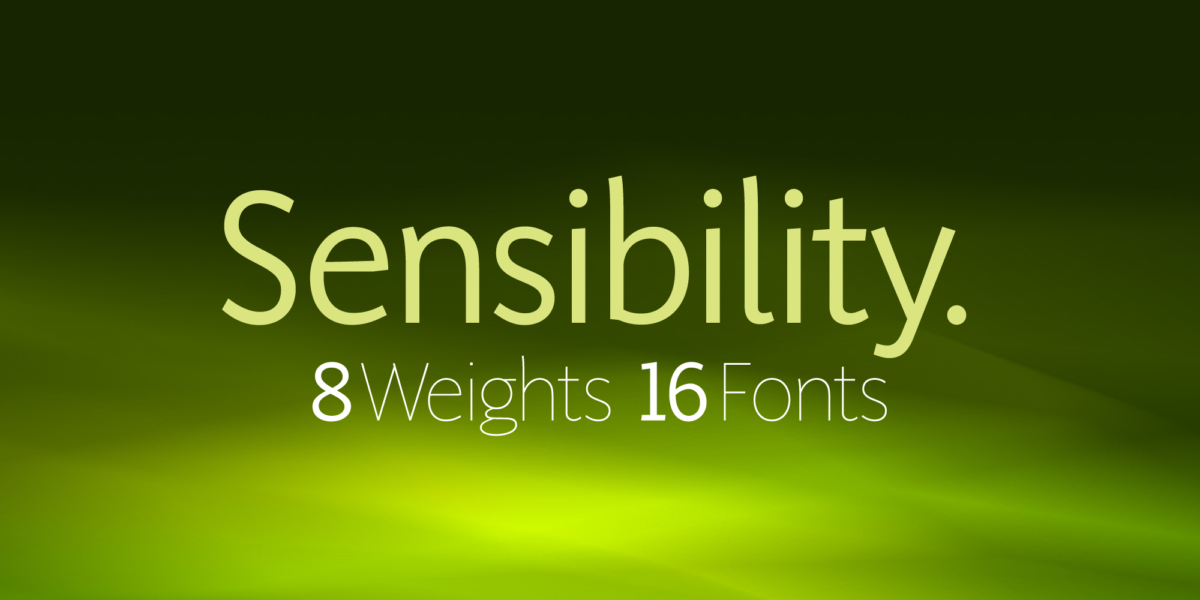 Sensibility Fonts | I Love Typography