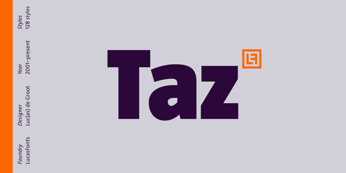 Taz Fonts | I Love Typography