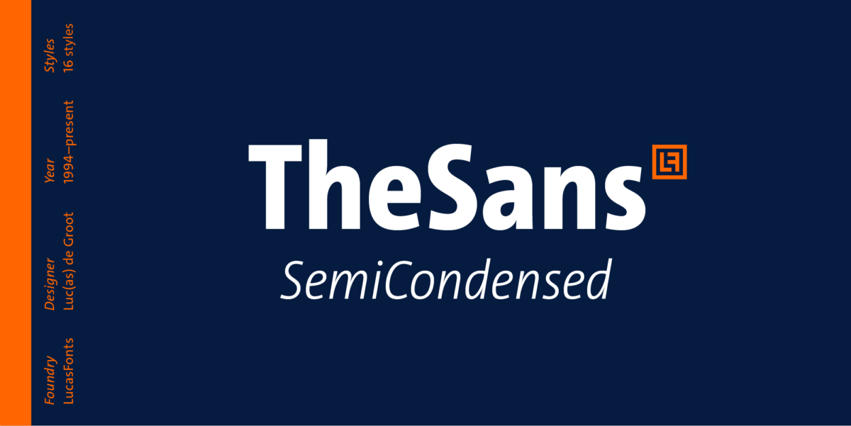 TheSans SemiCondensed Fonts | I Love Typography