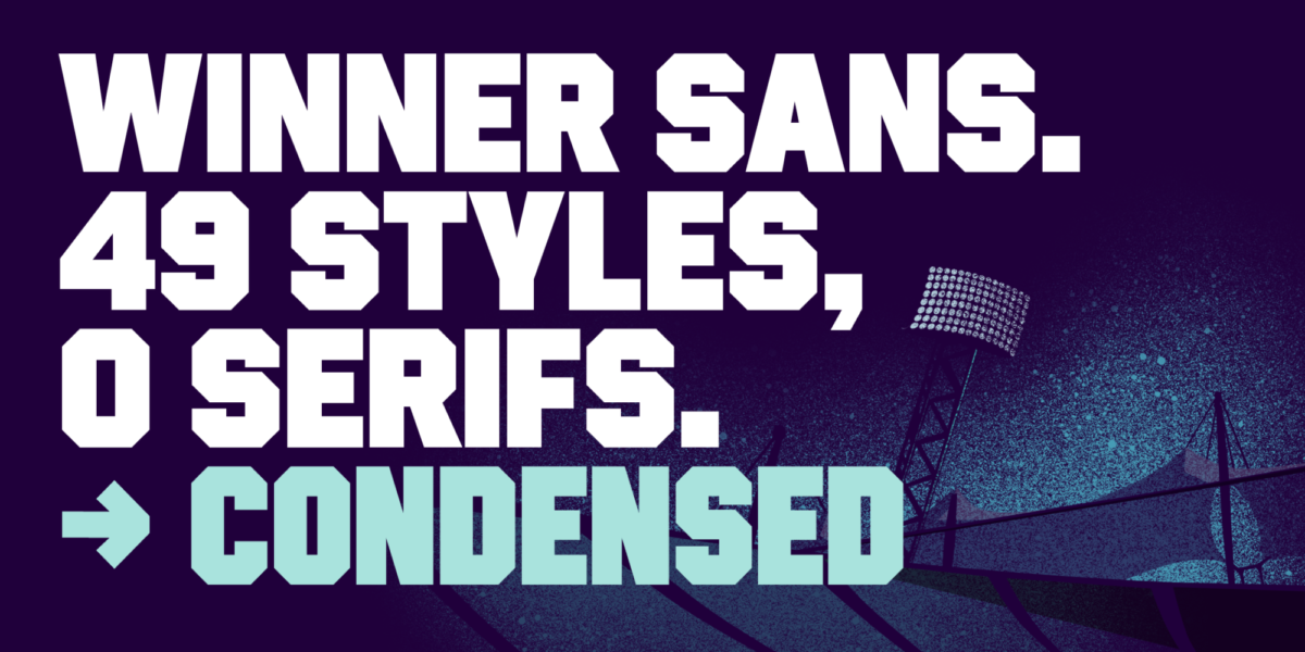 Winner Sans Condensed Fonts | I Love Typography