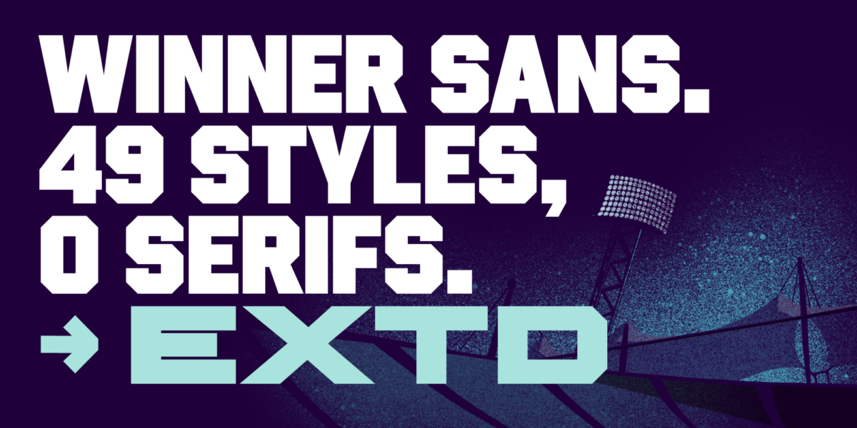 Winner Sans Extended Fonts | I Love Typography