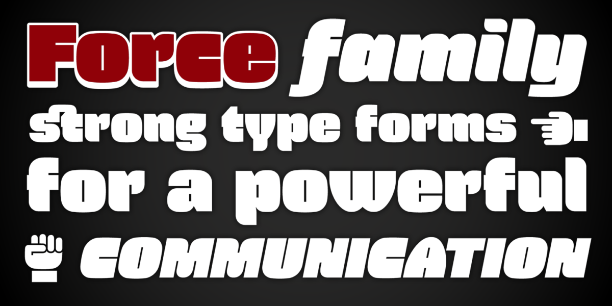 Force Fonts | I Love Typography