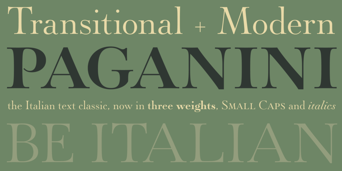 Paganini Fonts | I Love Typography